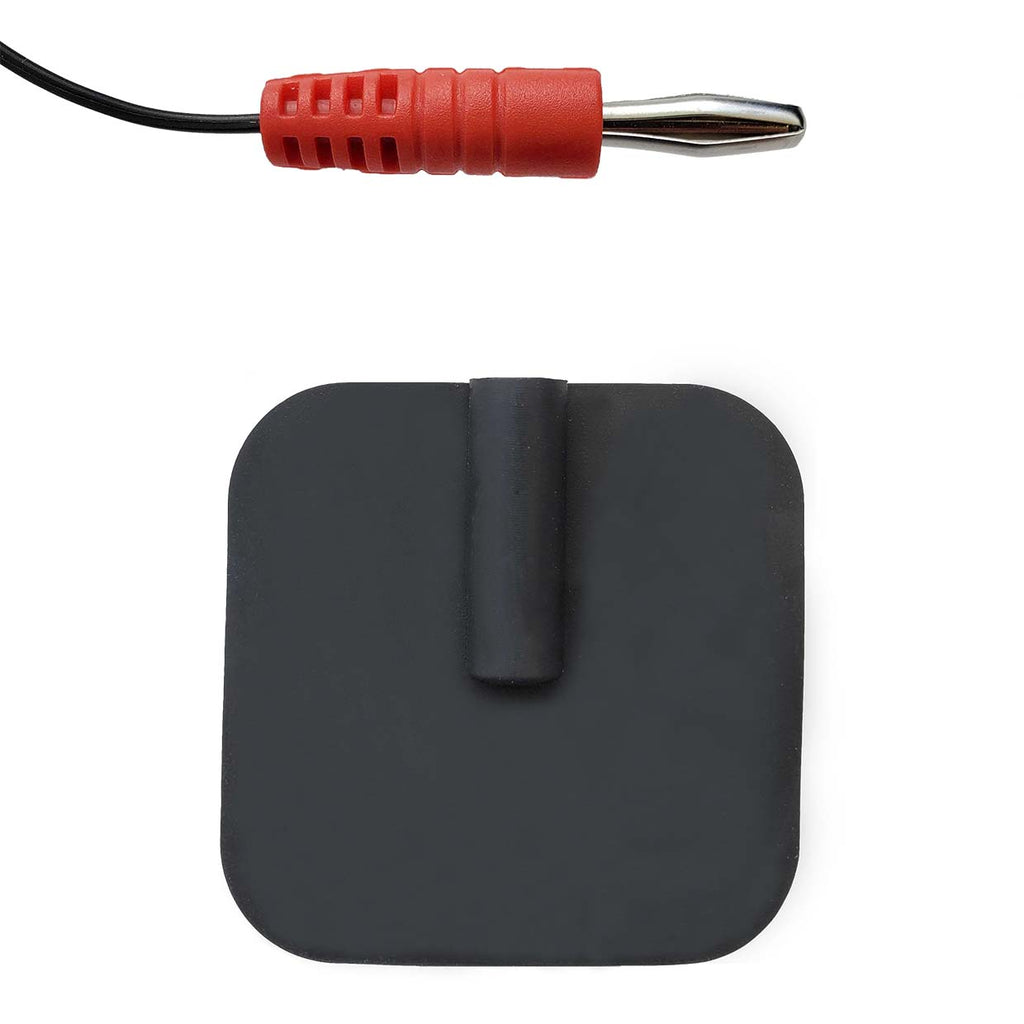 Carbon Rubber Electrode - 4 mm Banana Connection | Caputron