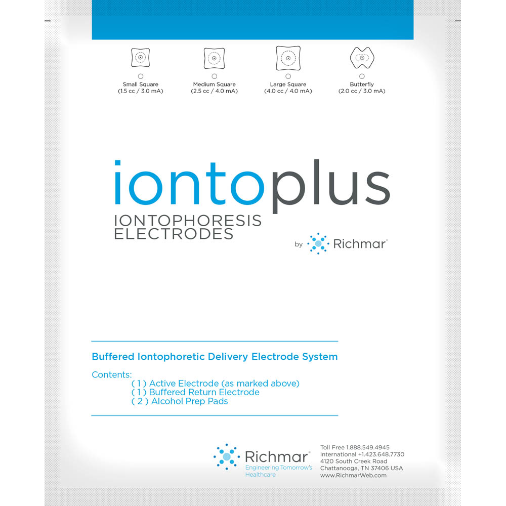 Ionto+ Iontophoresis Electrodes | Caputron